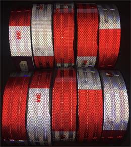 3M Diamond Grade Reflective Adhesive Tape 983D Red and White Waterproof ...